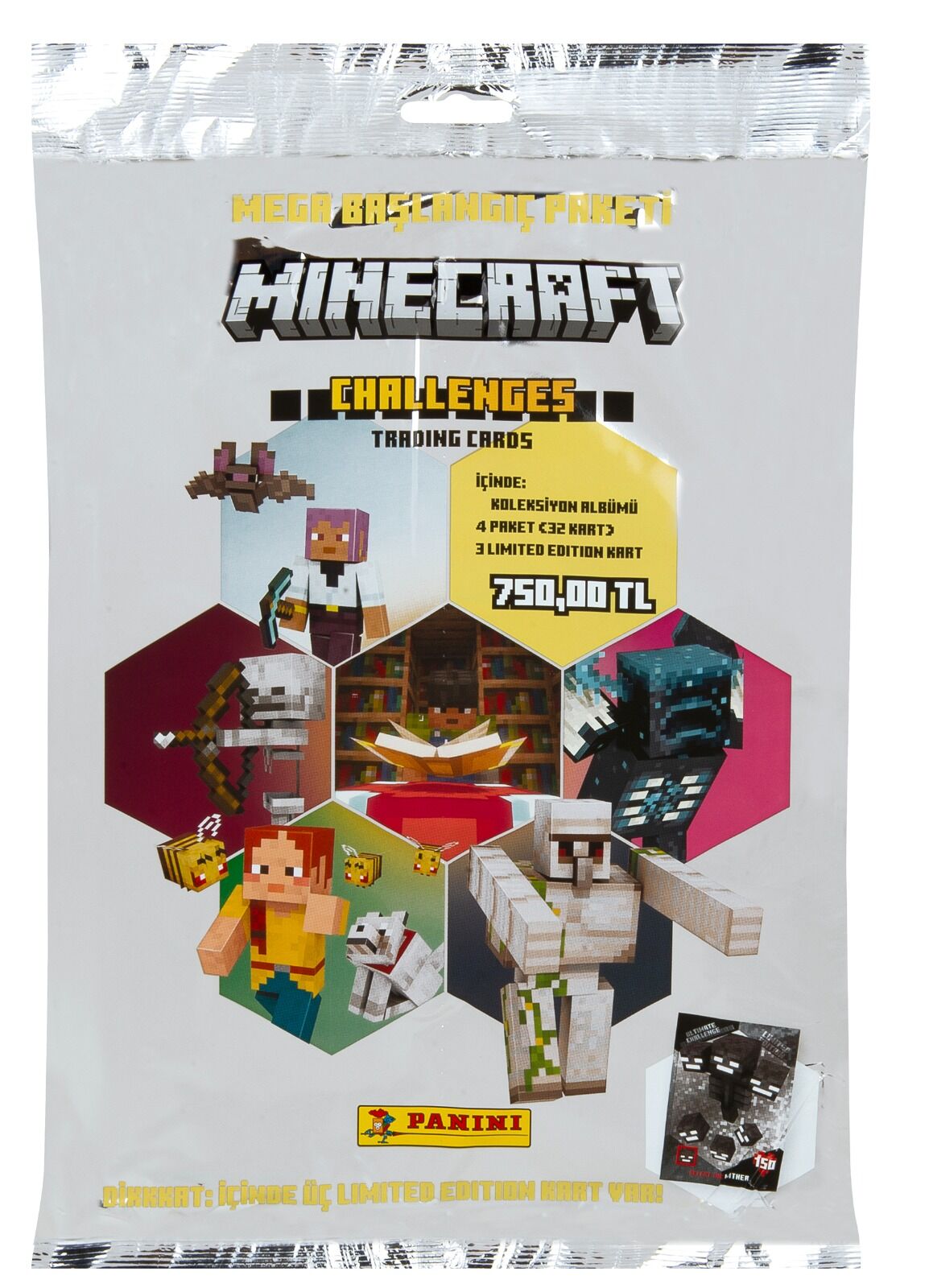 5430 MINECRAFT 4 2025 TCG MEGA BAŞLANGIÇ PAKETİ | Erkol Oyuncak