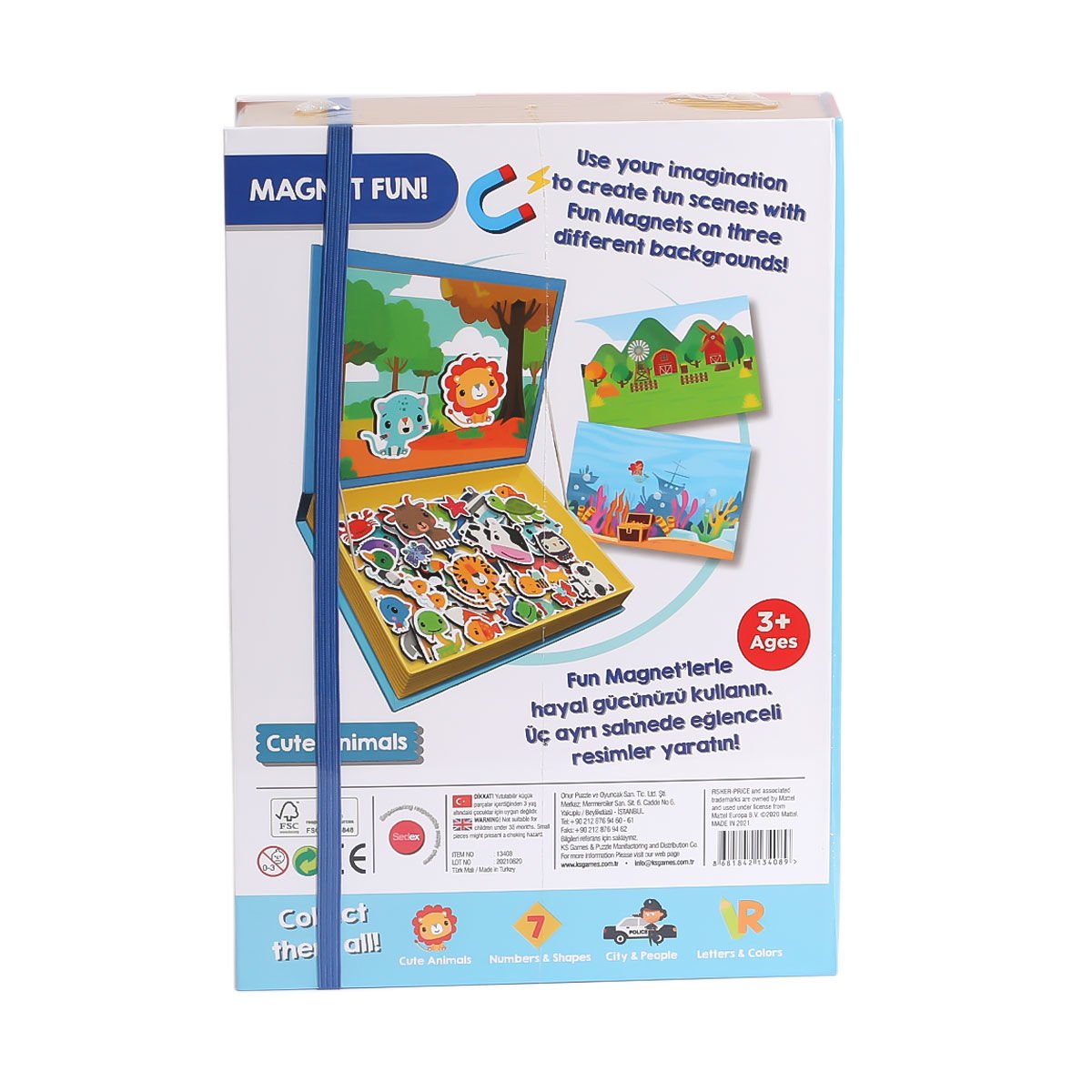 FP 13408 Fisher Price Baby Puzzle Cute Animals -KS Puzzle | Erkol Oyuncak