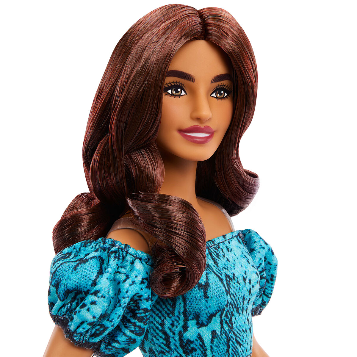 JJN63 Barbie Fashionistas - Turkuaz Renkli Leopar Desenli Elbise ...
